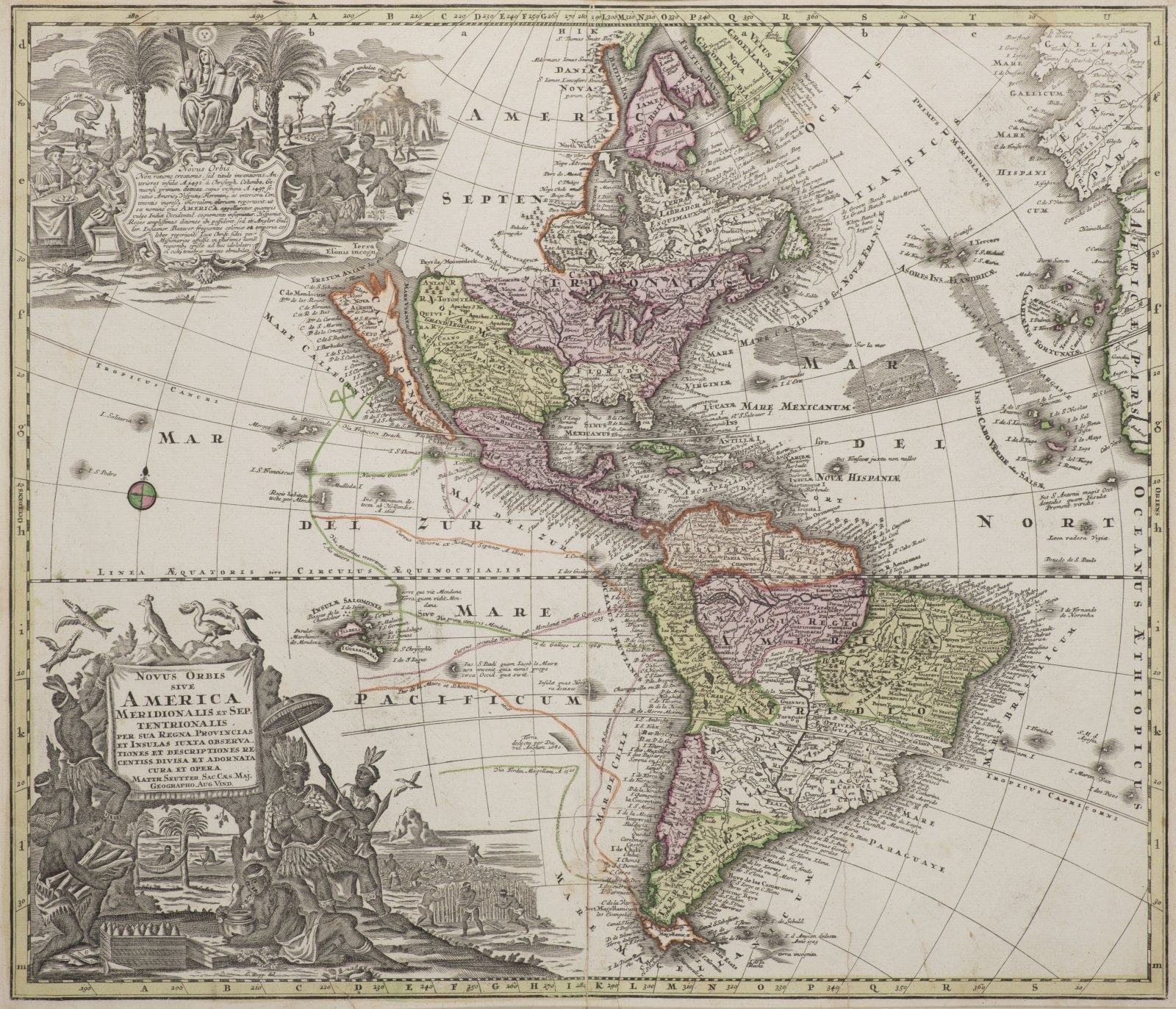 Aegidius Sadeler II | MAP OF THE AMERICAS (18th Century) | MutualArt