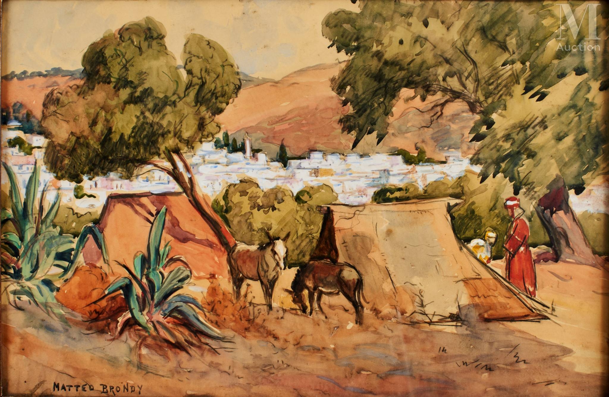 Matteo Brondy | Campement aux abords de la ville. | MutualArt