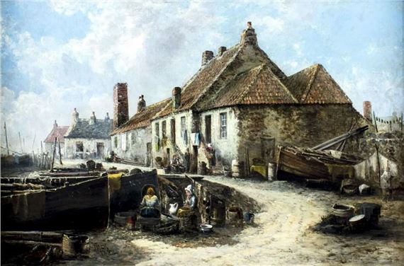 John Jack | Old Houses, Merhil (1882) | MutualArt