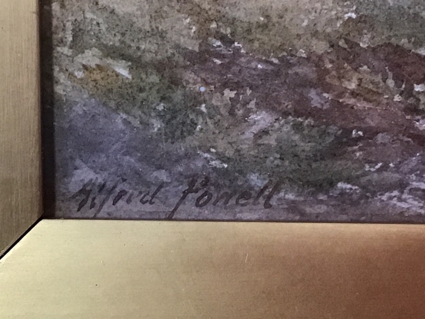 Alfred Powell | lake landscape with bird | MutualArt