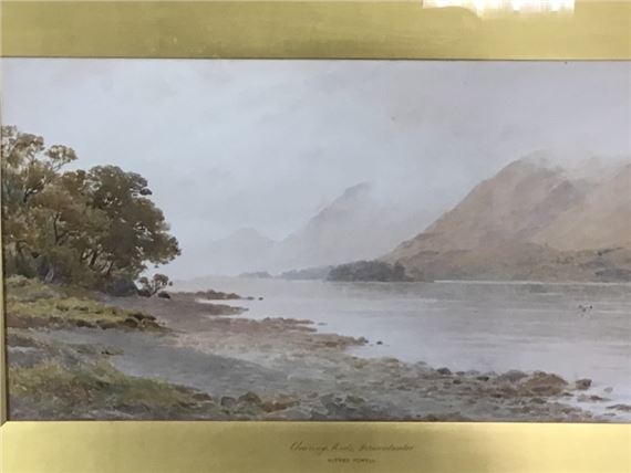 Alfred Powell | lake landscape with bird | MutualArt