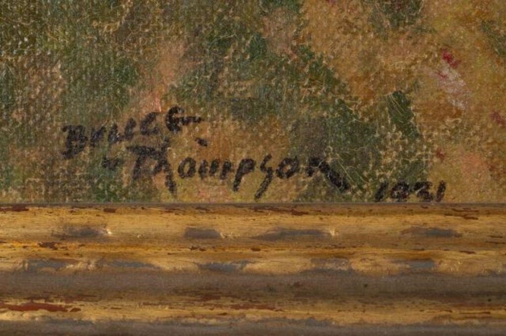 Bruce Thompson | Vintage Oil Landscape Signed Bruce Thompson. | MutualArt