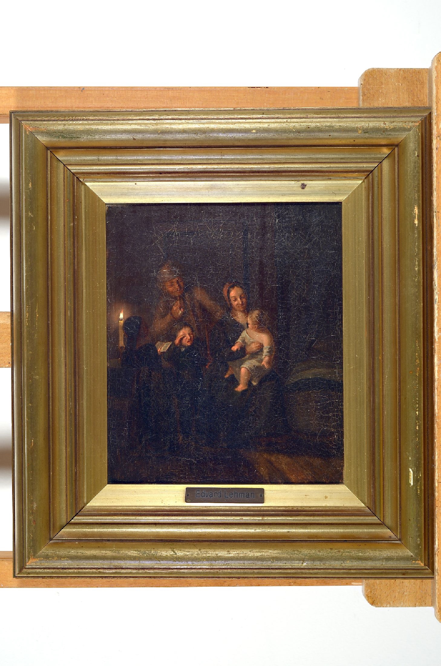 Edvard Lehman | family in the living room | MutualArt