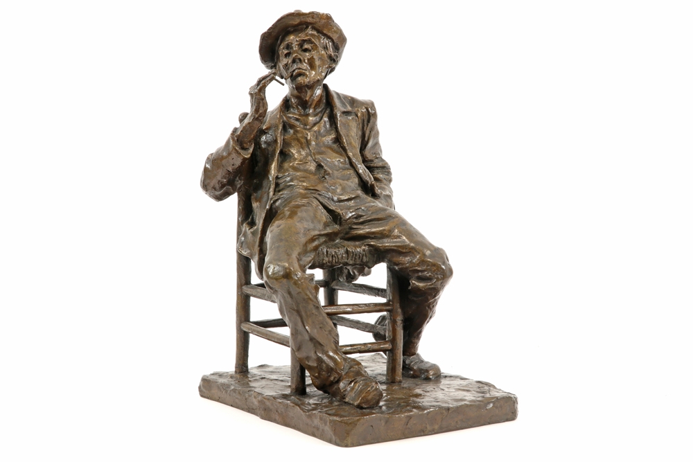 Charles Van Wijk | “Zittende rokende man” | MutualArt