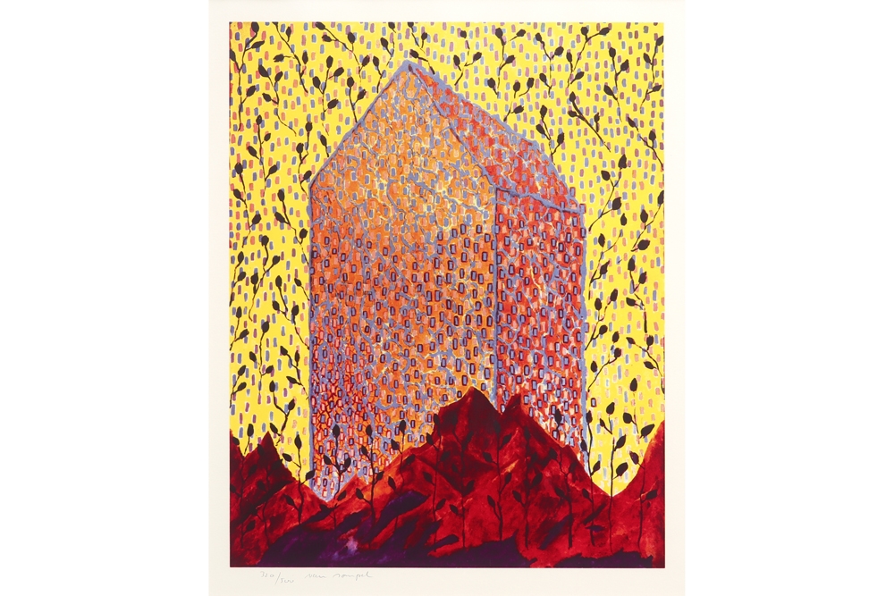 Willy Van Sompel | “Compositie met gebouw” | MutualArt