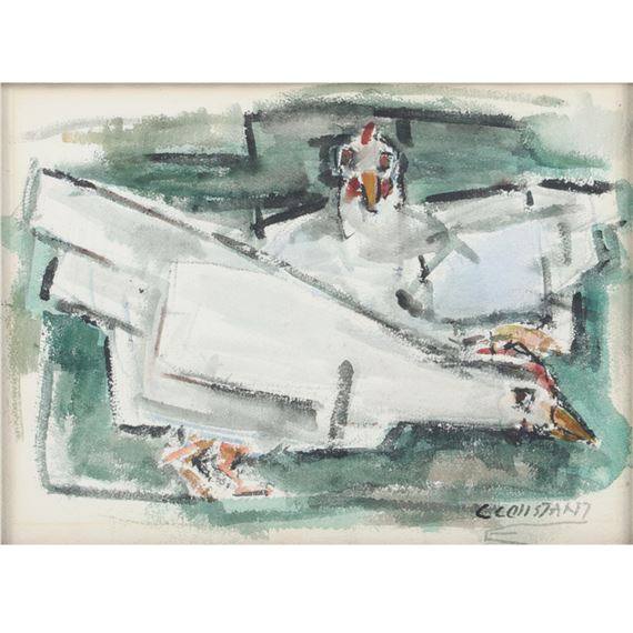 George Zachary Constant | White Hens | MutualArt