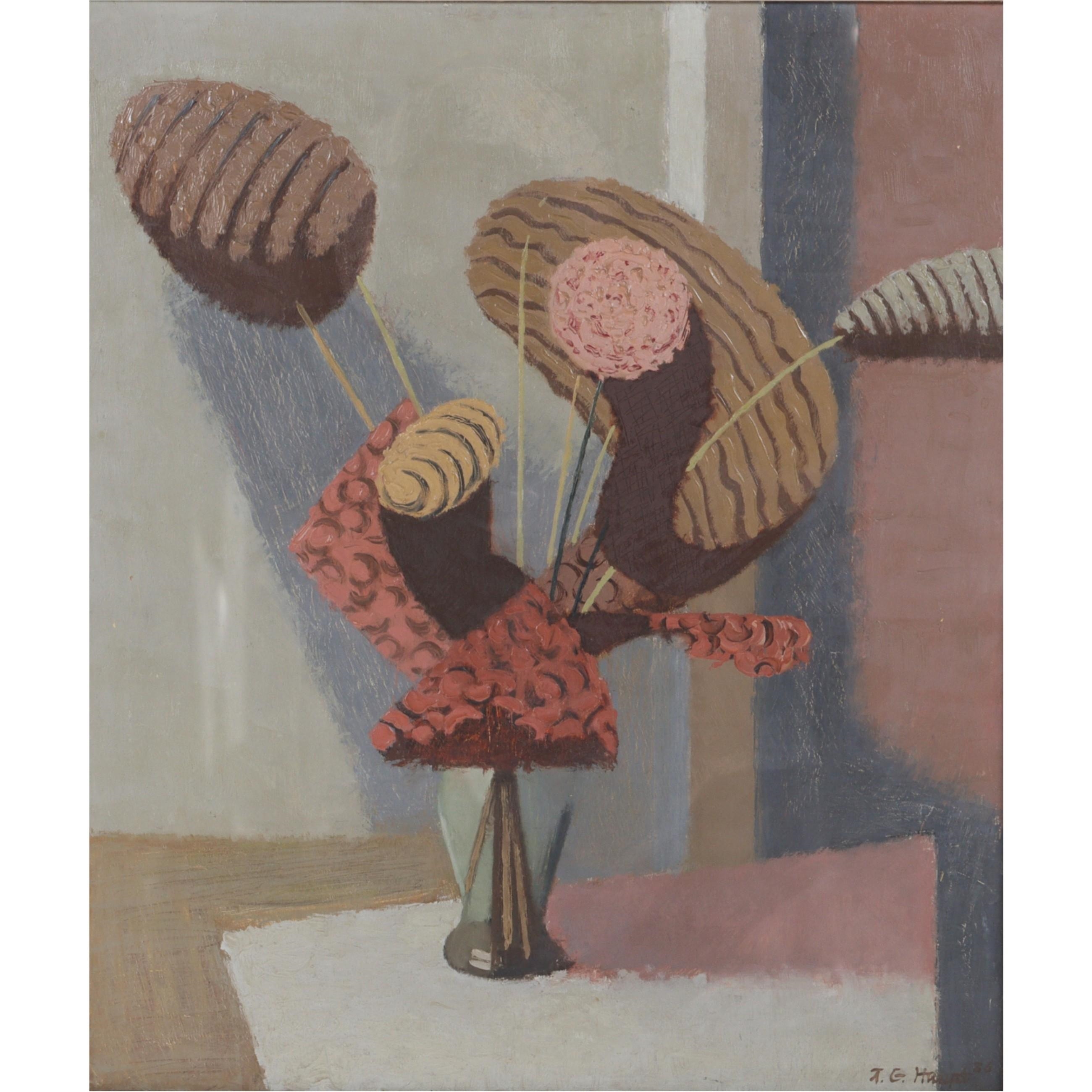 Theodore Gilbert Haupt | Abstract Floral Still Life | Compare similar ...