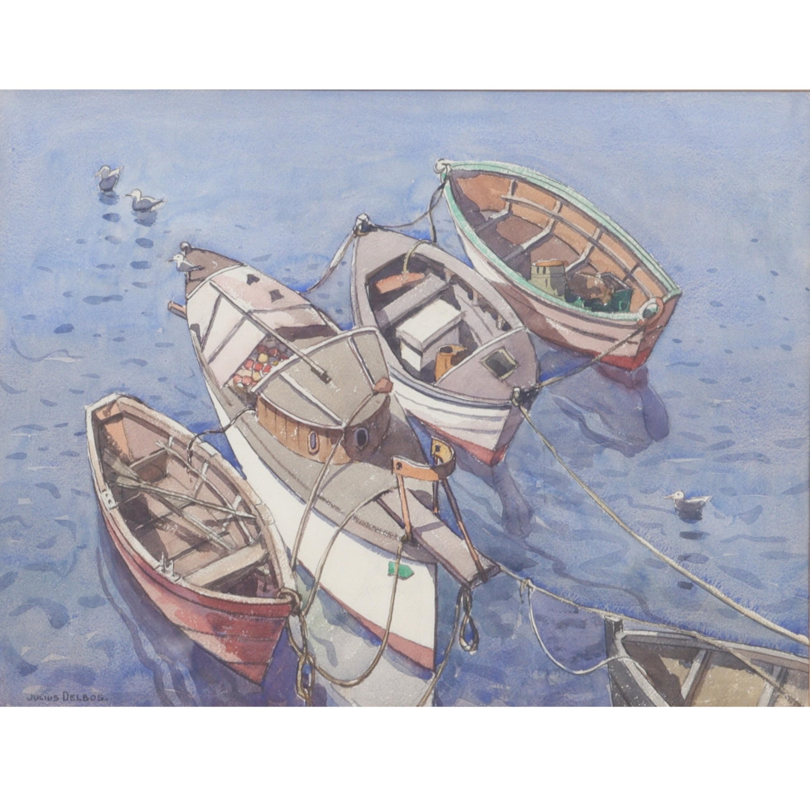 Julius Delbos | untitled fishing boats | MutualArt