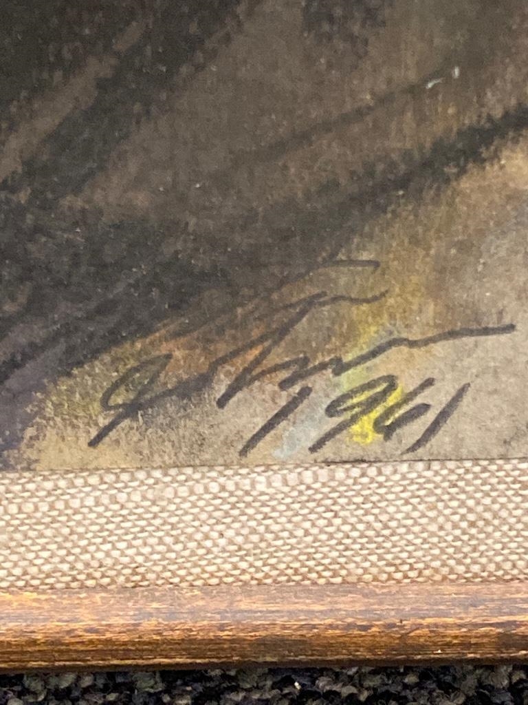 Lester Johnson | portrait of a man (1961) | MutualArt