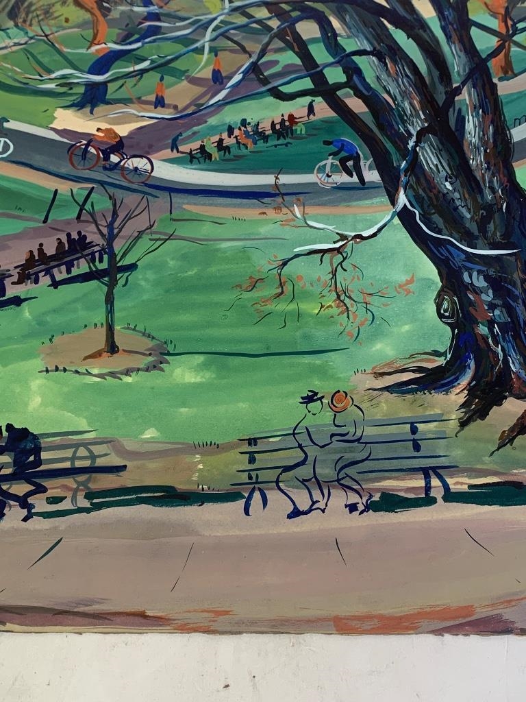 Joseph Anthony Buzzelli | Park Scene | MutualArt