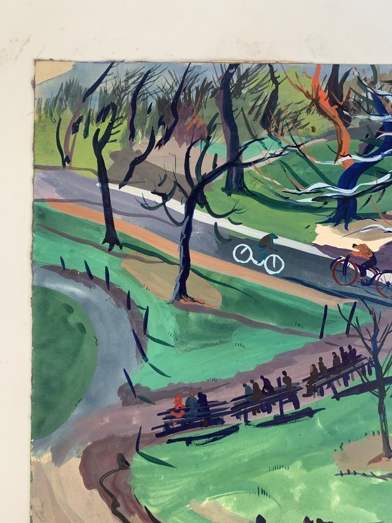 Joseph Anthony Buzzelli | Park Scene | MutualArt