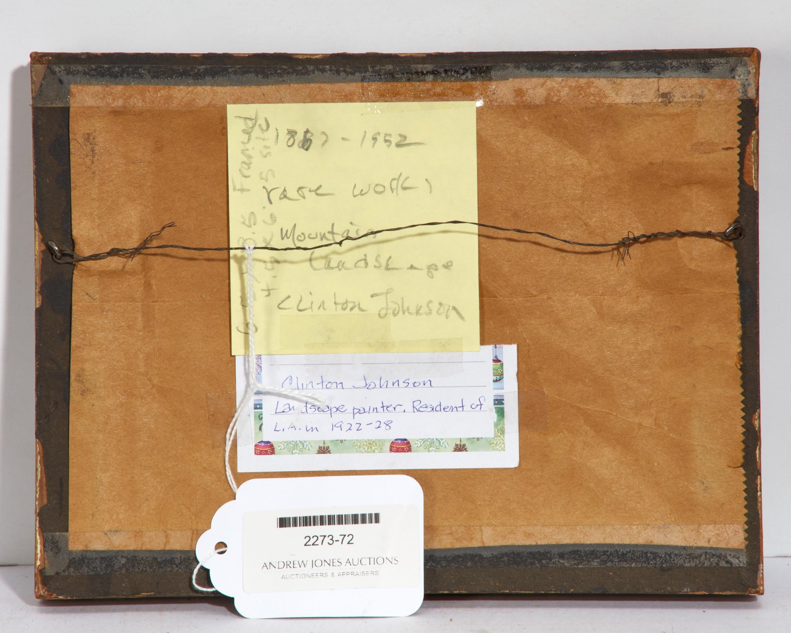 Clinton Johnson | Mountain landscape, 1920 (1920) | MutualArt