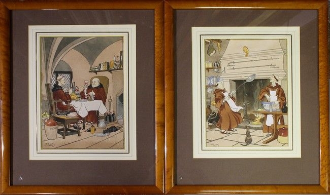 Harry Eliott | Les moines aux fourneaux Les moines à table Deux ...