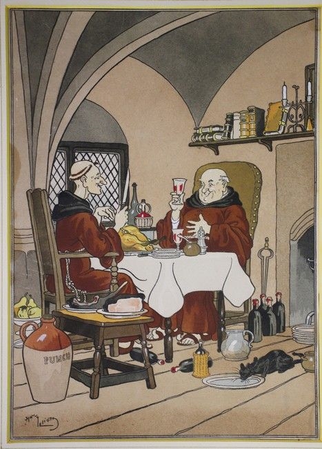 Harry Eliott | Les moines aux fourneaux Les moines à table Deux ...