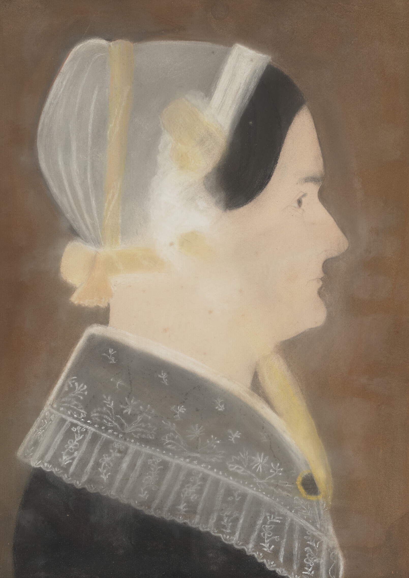 Ruth Henshaw Miles Bascom | PORTRAIT OF A LADY WITH A LACE BONNET ...