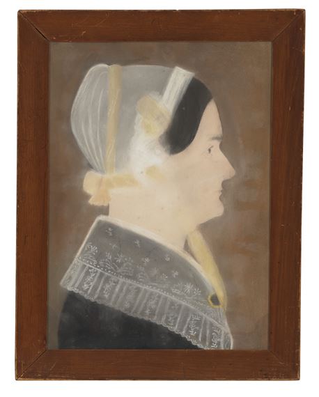 Ruth Henshaw Miles Bascom | PORTRAIT OF A LADY WITH A LACE BONNET ...
