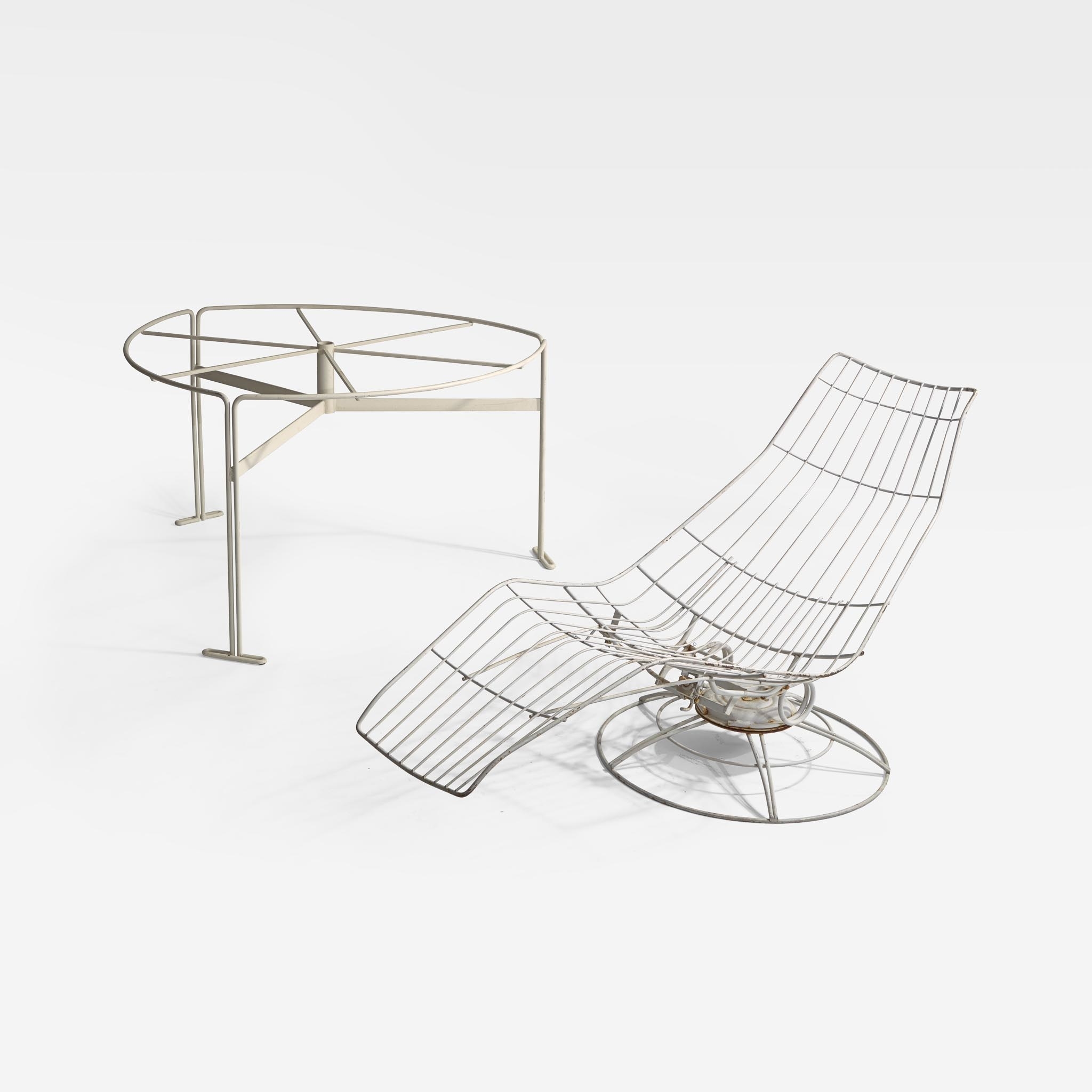 Vladimir Kagan | A Capricorn Dining Table Base and Swivel Chaise, Kagan ...