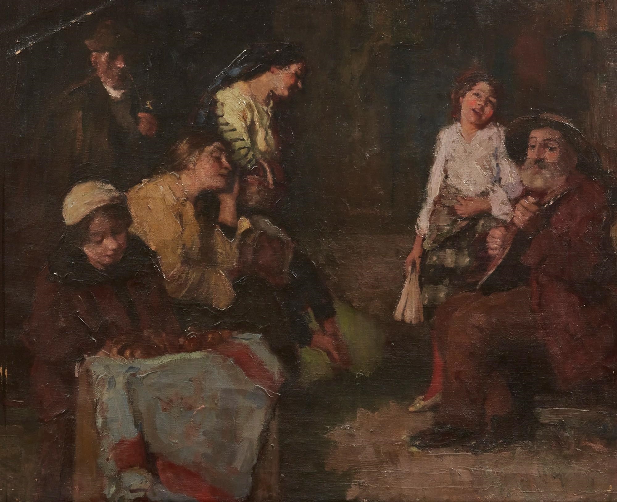 Mihaly Munkacsy | Figures in an interior | MutualArt