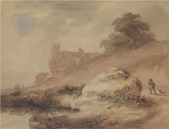 Joseph Barber | Cottage in a landscape | MutualArt