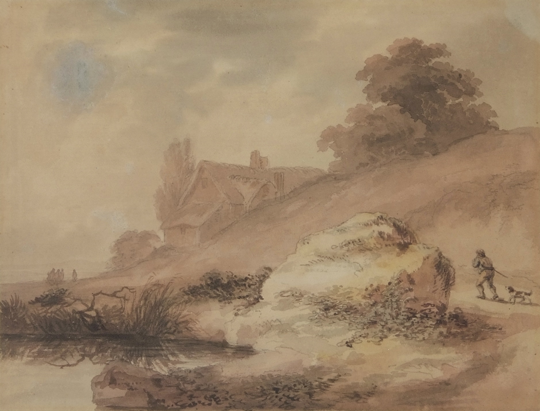 Joseph Barber | Cottage in a landscape | MutualArt