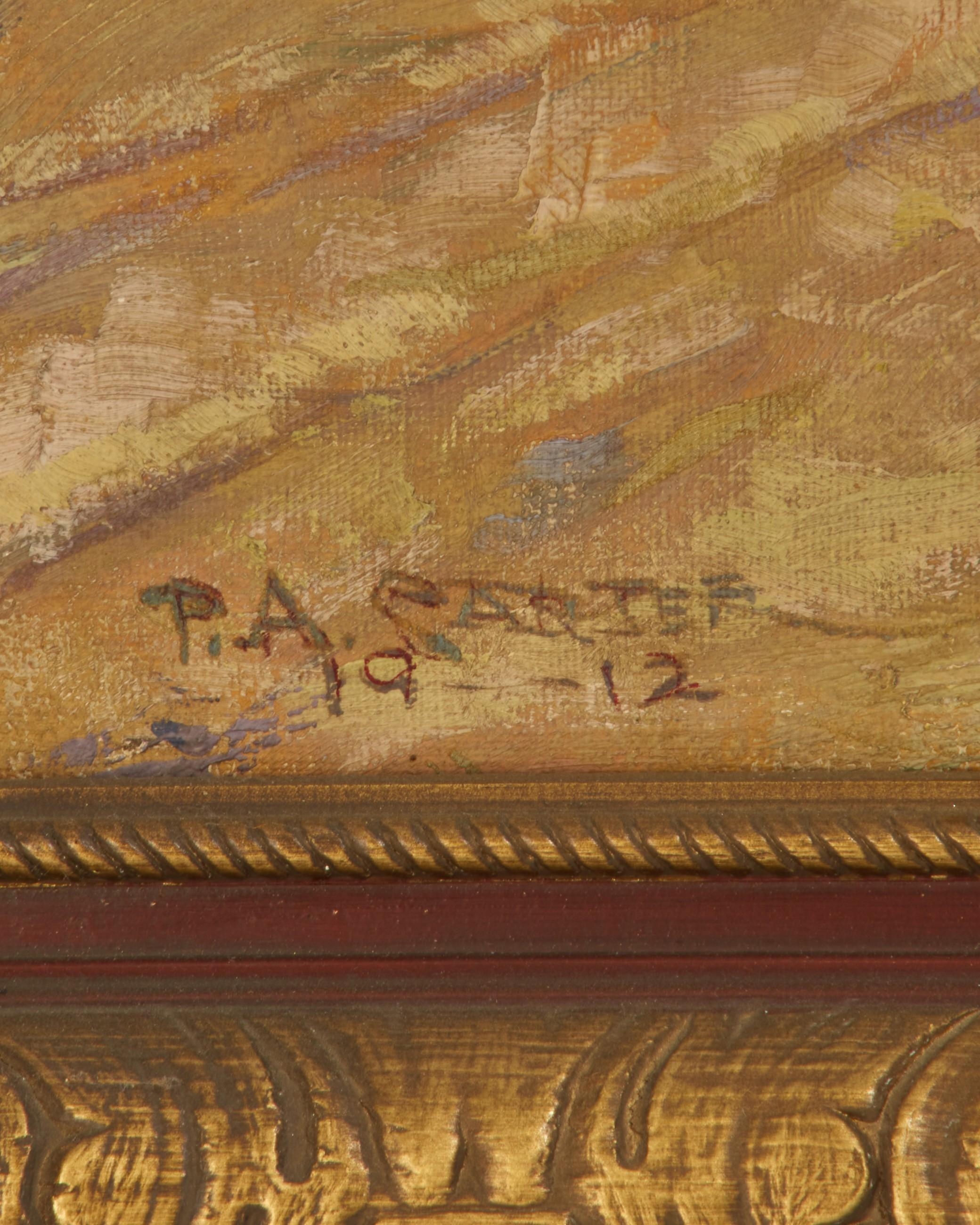 Pruett Alexander Carter | The stubborn steed, 1912 (1912) | MutualArt