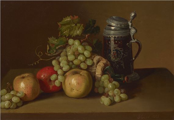 Joseph Biays Ord | Fruit and a Tankard (1846) | MutualArt