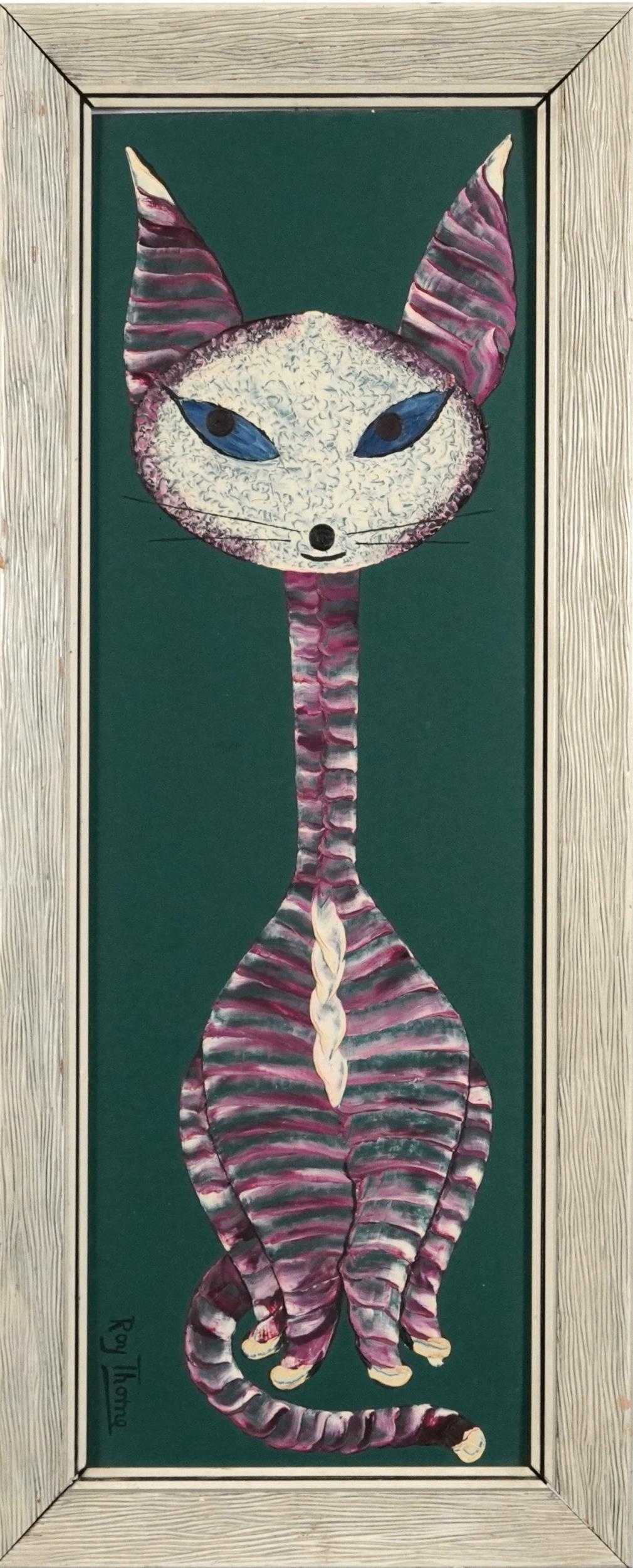 Roy Thorne | Stylised seated cat | MutualArt