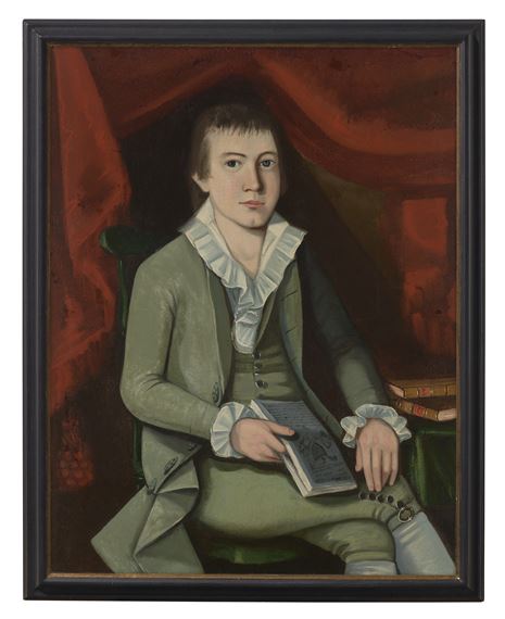 The Beardsley Limner | PORTRAIT OF JONATHAN DIX (Circa 1795) | MutualArt