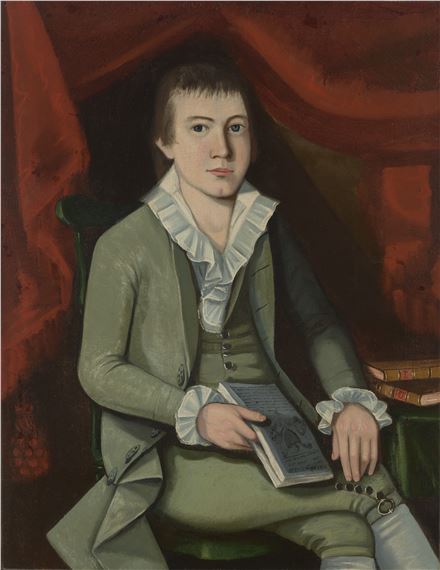 The Beardsley Limner | PORTRAIT OF JONATHAN DIX (Circa 1795) | MutualArt