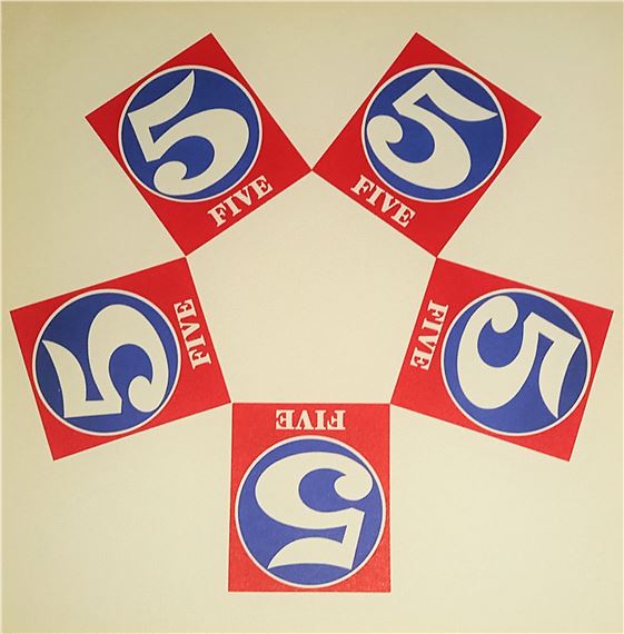 Robert Indiana | FIVE, made for portfolio Edition Et Germany (1966 ...