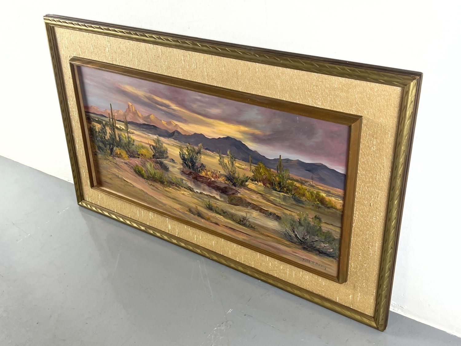 Ruth K. Brady | Western desert cactus scene | MutualArt