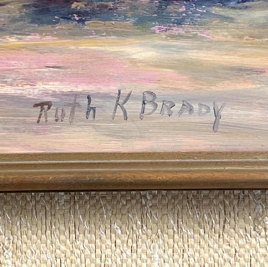 Ruth K. Brady | Western desert cactus scene | MutualArt