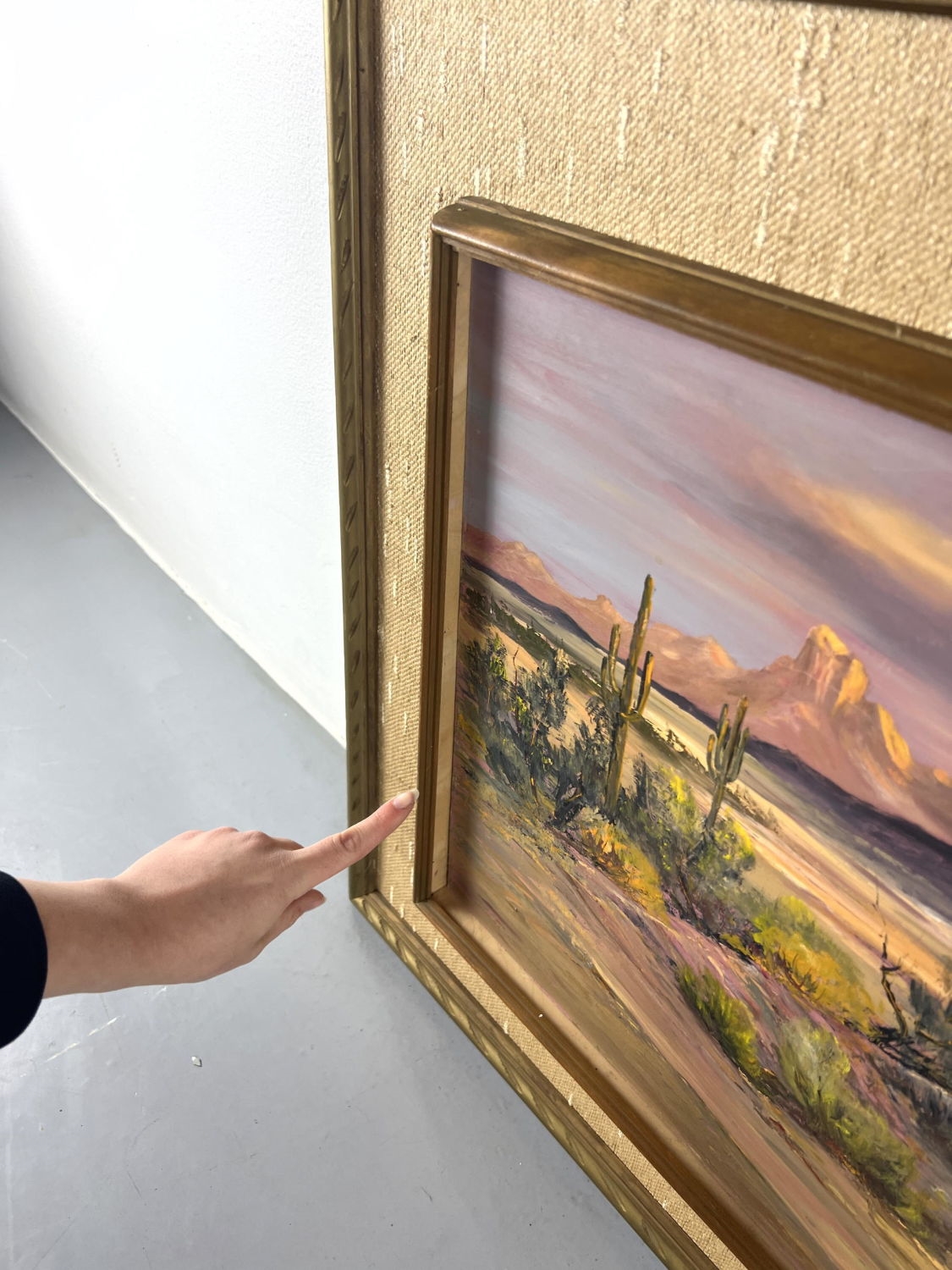 Ruth K. Brady | Western desert cactus scene | MutualArt