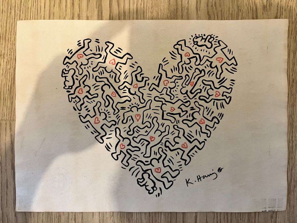 Keith Haring | Drawing (Untitled Heart) (2019) | MutualArt