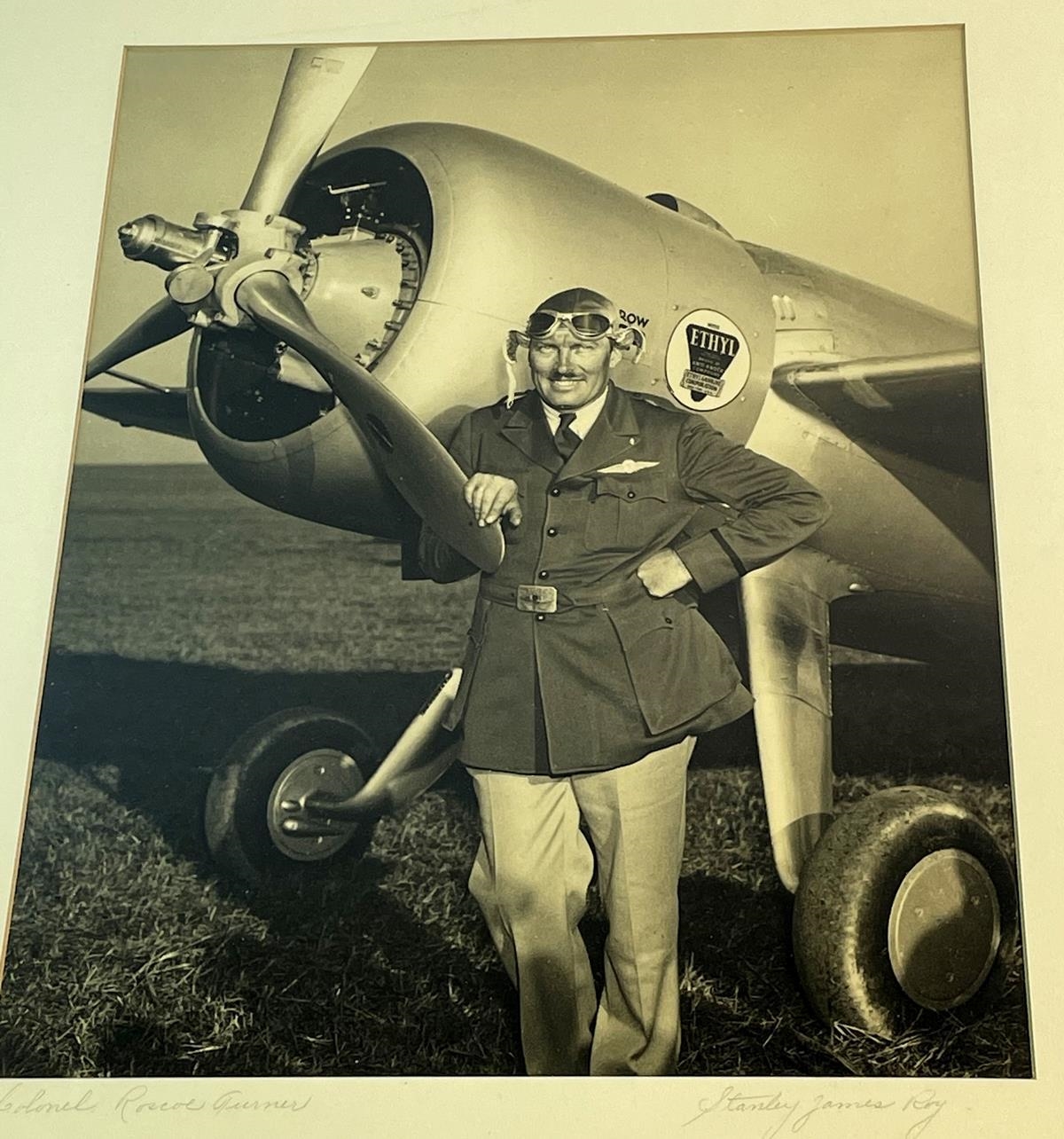 Stanley James Roy | Colonel Roscoe Turner Aviator Legend Posing With ...