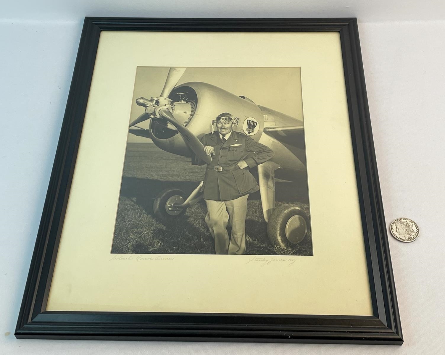 Stanley James Roy | Colonel Roscoe Turner Aviator Legend Posing With ...