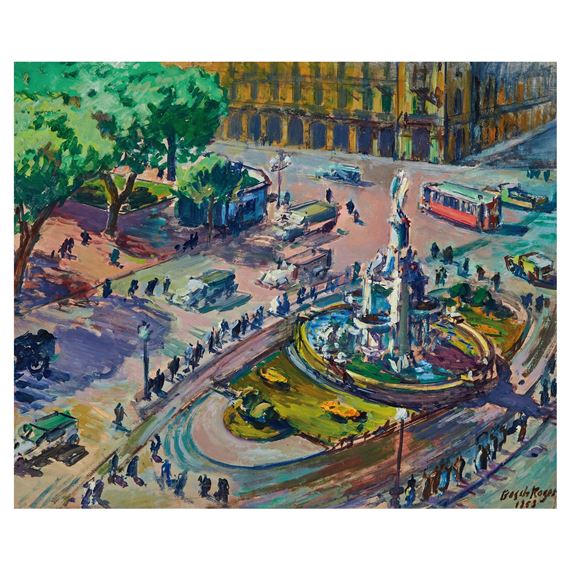 Emili‏ Bosch Roger | Plaza del Duque de Medinaceli (1953) | MutualArt
