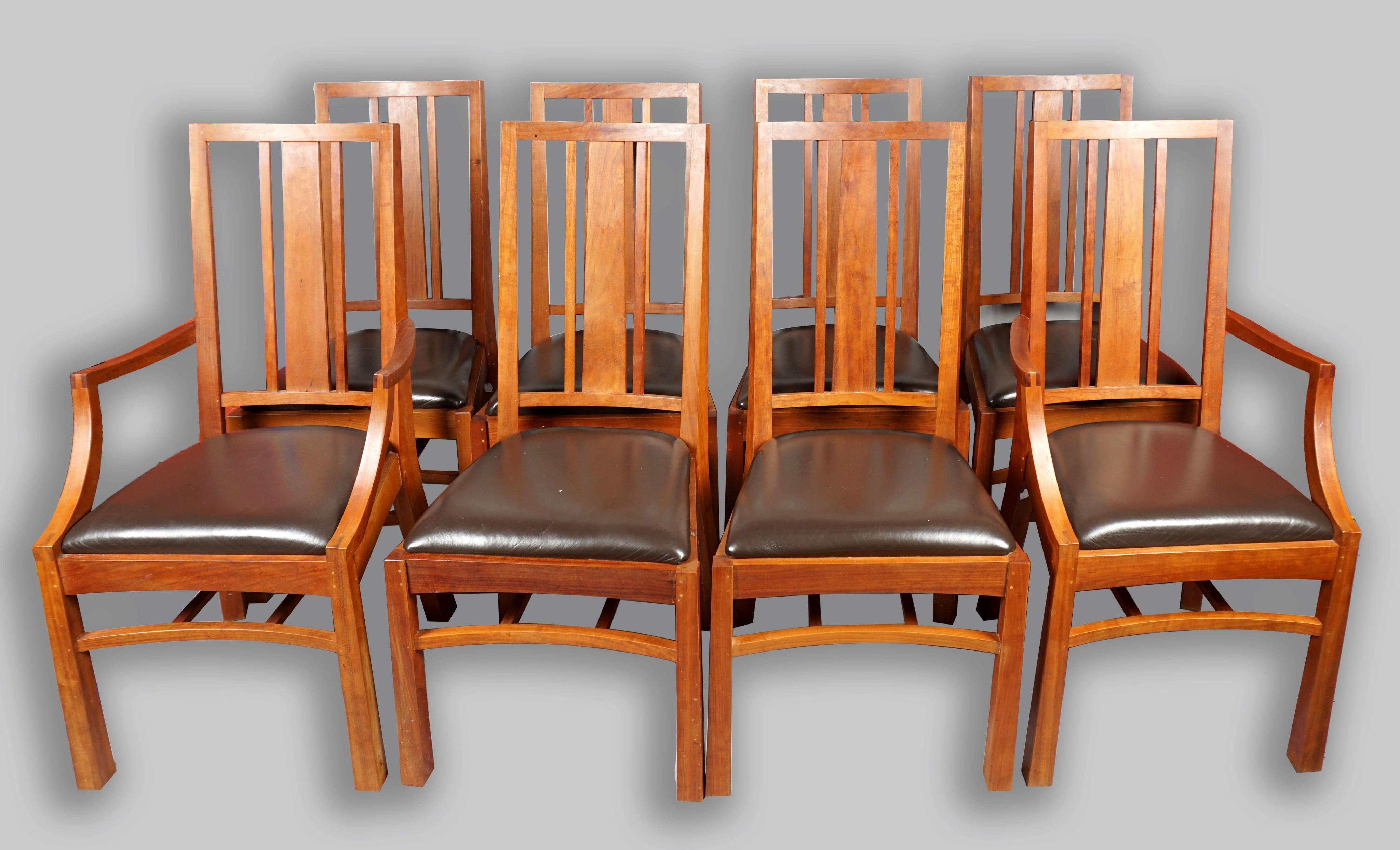 Thomas Moser | SET OF EIGHT THOMAS MOSER CHERRY DINING CHAIRS (2006 ...