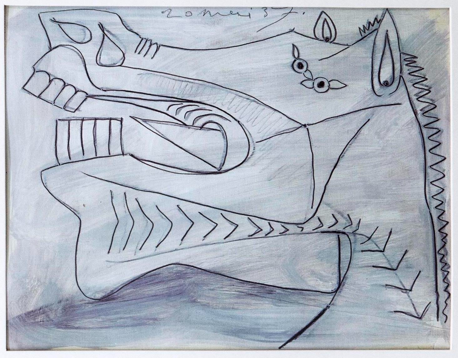 Picasso Line Drawings Horse