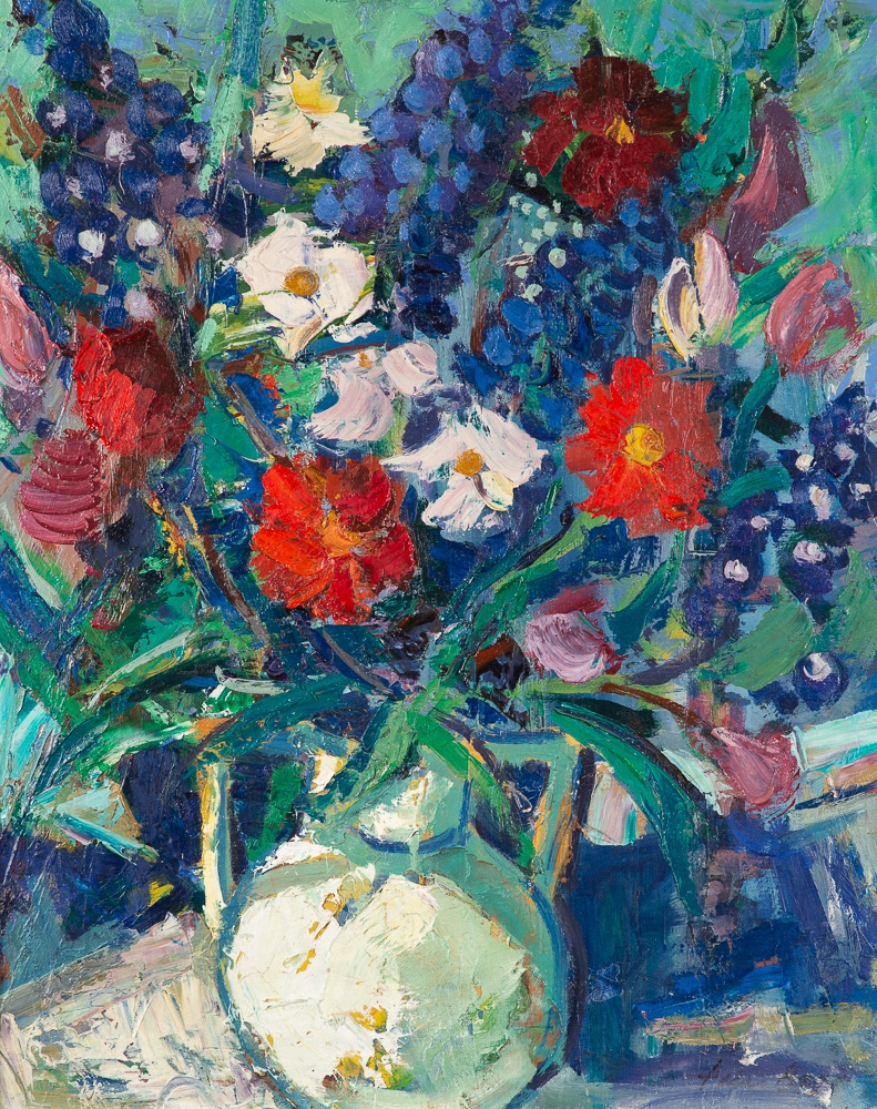 Tom Beyer | Blumenstillleben (1960) | MutualArt