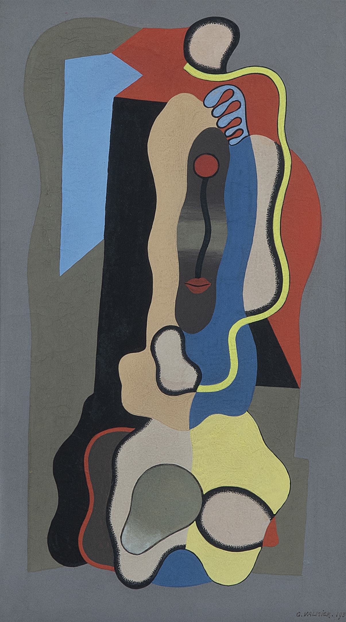 Georges Valmier | Femme au peigne (1930) | MutualArt