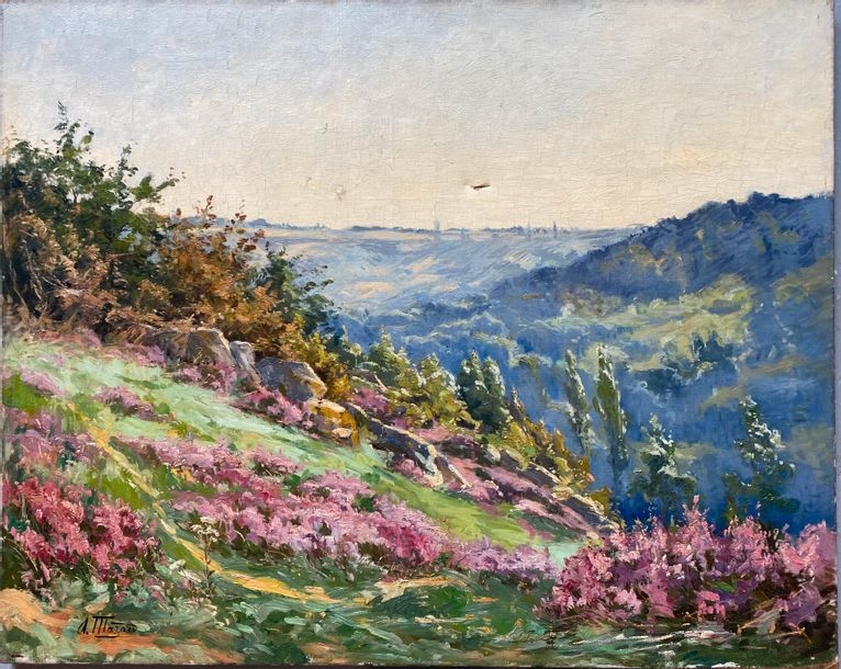 Alphonse Henri Mazard | Alphonse Henri MAZARD (1865-1939) Landscape Oil ...