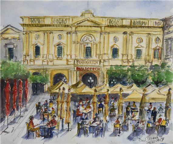 Paul Fenech | Piazza Regina Library | MutualArt