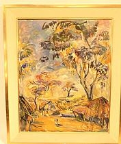 Gustave Alhadeff | Village congolais | MutualArt