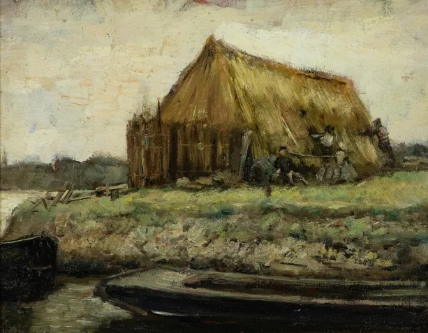 Jo Koster | A farmhouse in Elburg (1930) | MutualArt