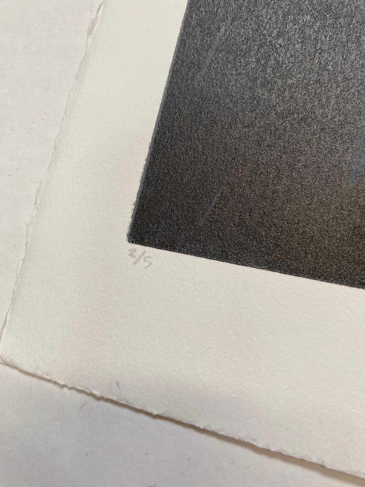 Colette Bernard | Self Portrait Woodcut Print by Colette Bernard (2019) | MutualArt