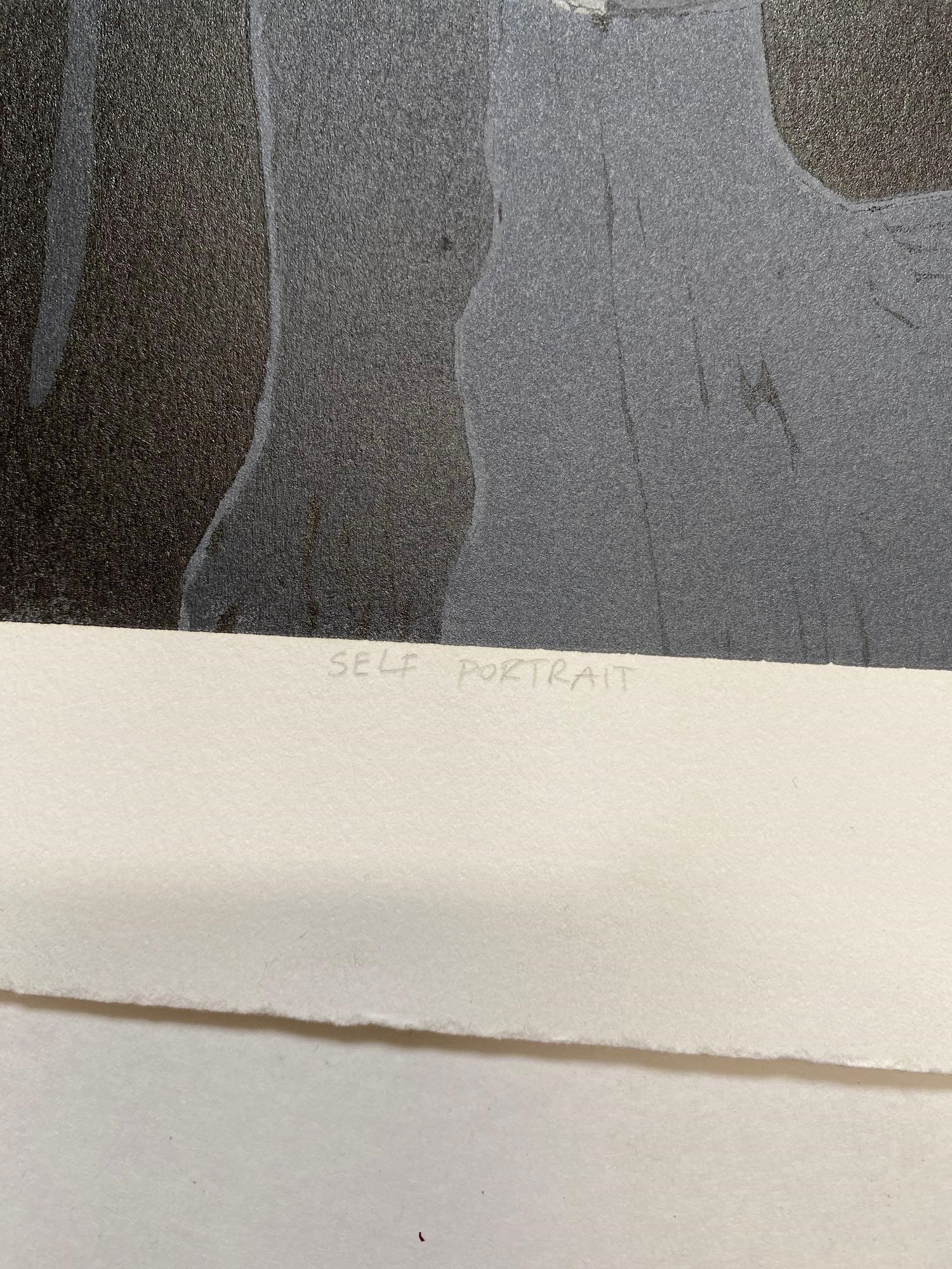 Colette Bernard | Self Portrait Woodcut Print by Colette Bernard (2019) | MutualArt