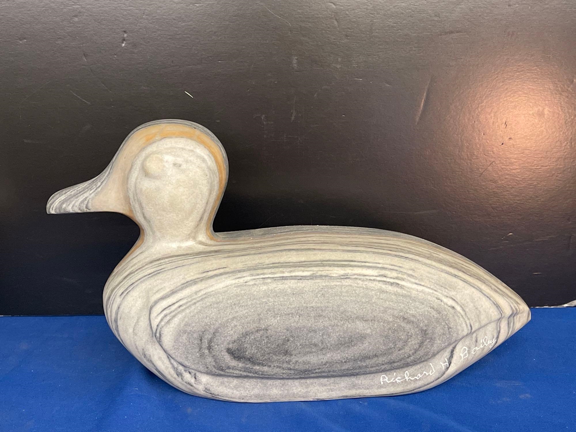 Richard H. Bailey | 2 Richard Bailey Marble Ducks | MutualArt