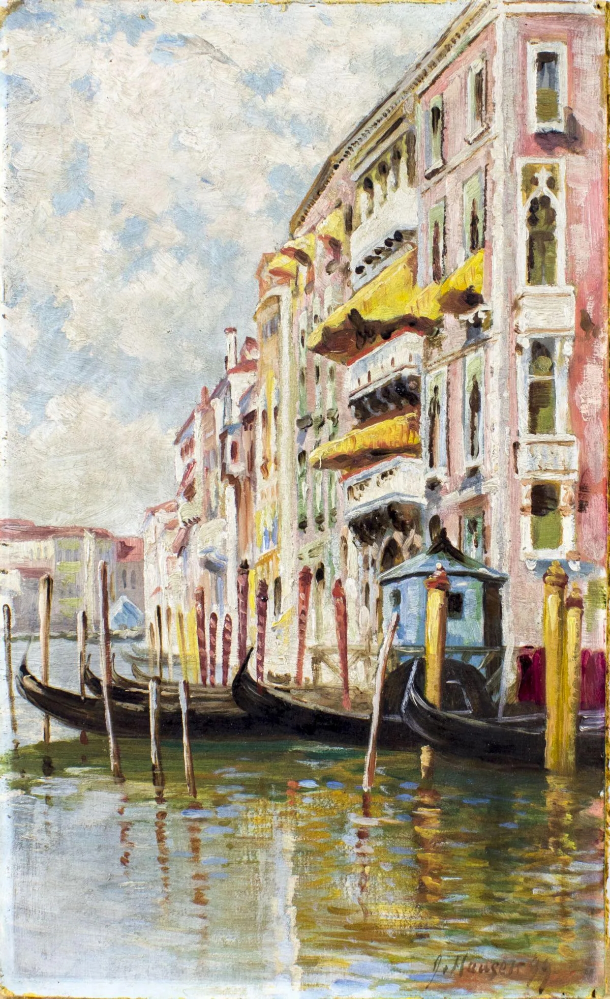 John Hauser | Venice Cityscape (1899) | MutualArt