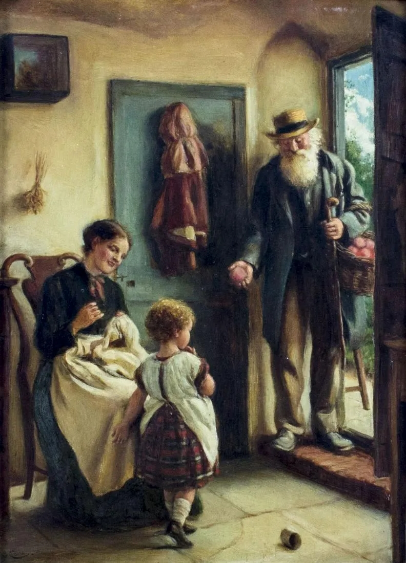 Joseph Clark | Bedtime (1881) | MutualArt